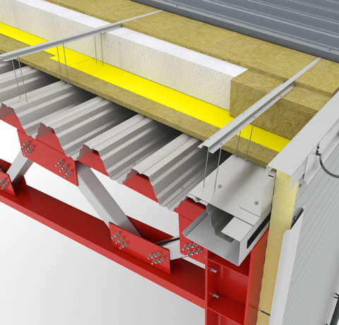 En modern isolerad taklösning med bärande högprofilplåt | BORGA