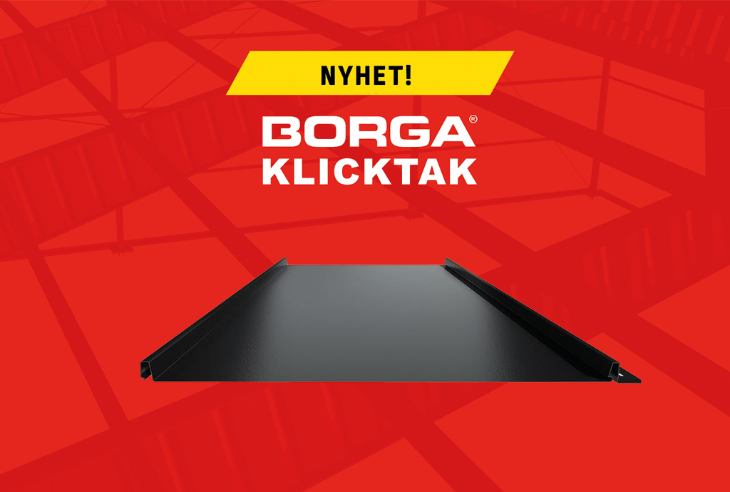 BORGA KLICKTAK – ett stilrent plåttak med enkelt klicksystem - BORGA